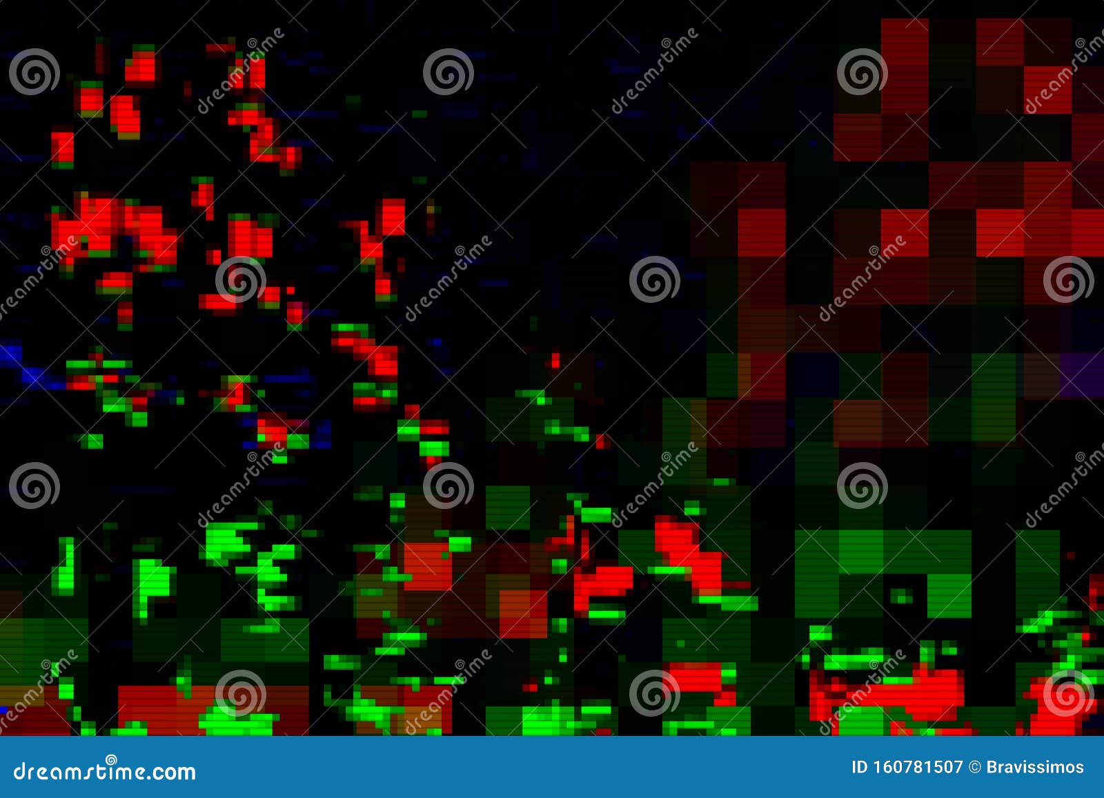 Glitch Digital Screen Pattern Abstract, Shape Stock Illustration ...