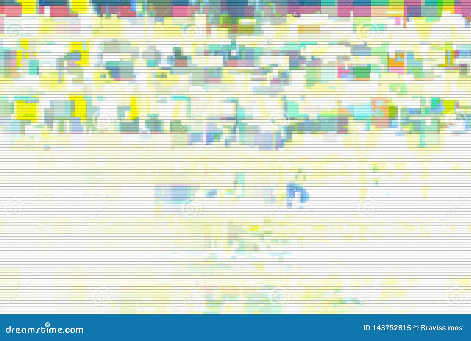 Glitch Digital Screen Pattern White, Abstract Stock Illustration ...