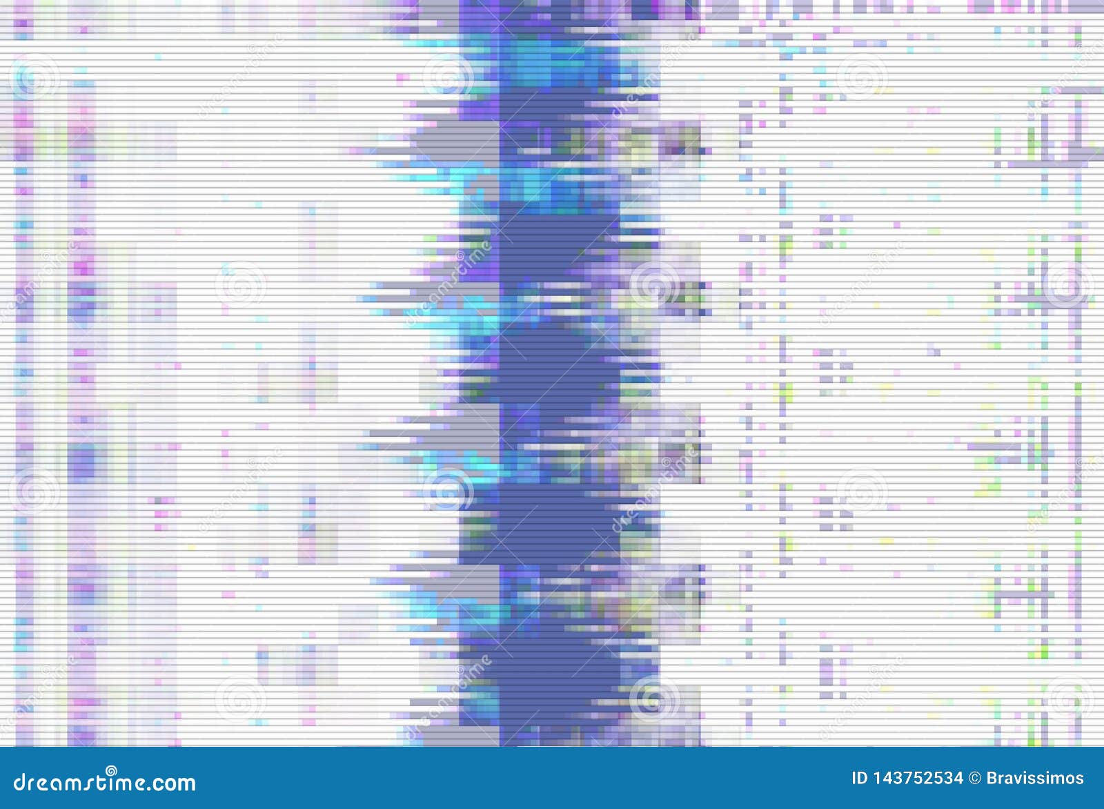 Glitch Digital Screen Pattern White, Design Interference Stock ...