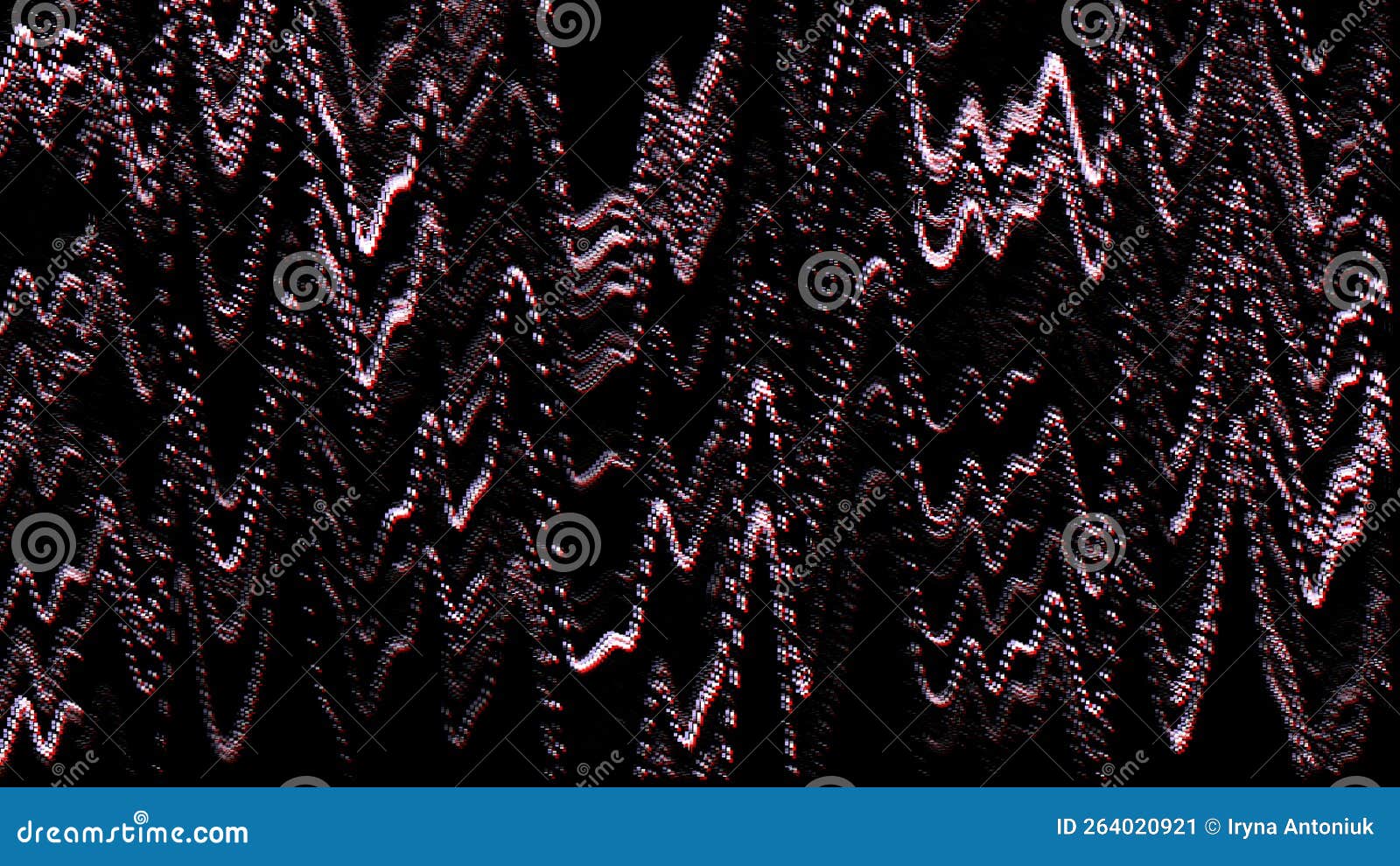 Glitch Distorted Style Wavy Background. Digital Modern Effect of ...