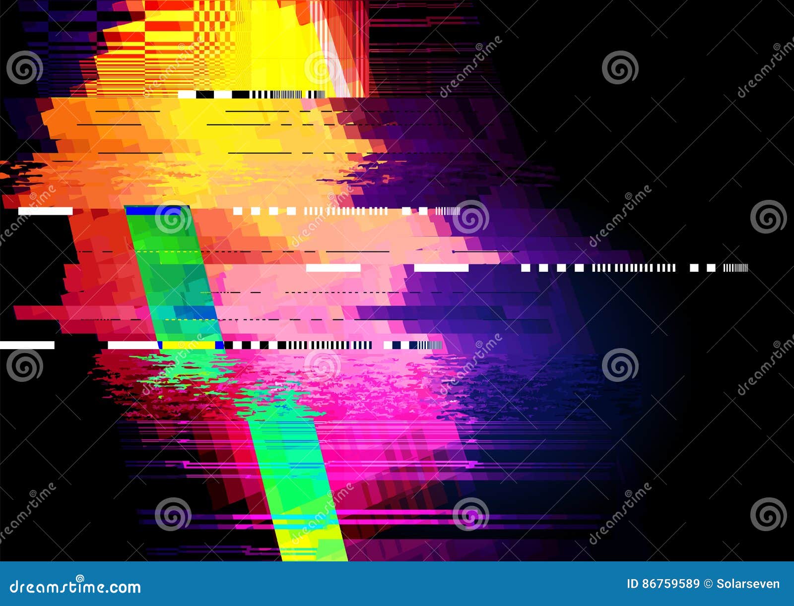 Glitch and Distorted Texture Pattern Stock Vector - Illustration of ...