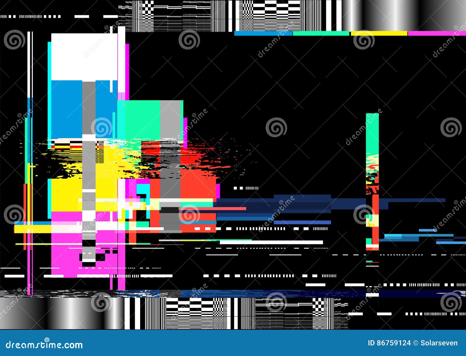 Glitch Distortion Background Stock Vector - Illustration of ...