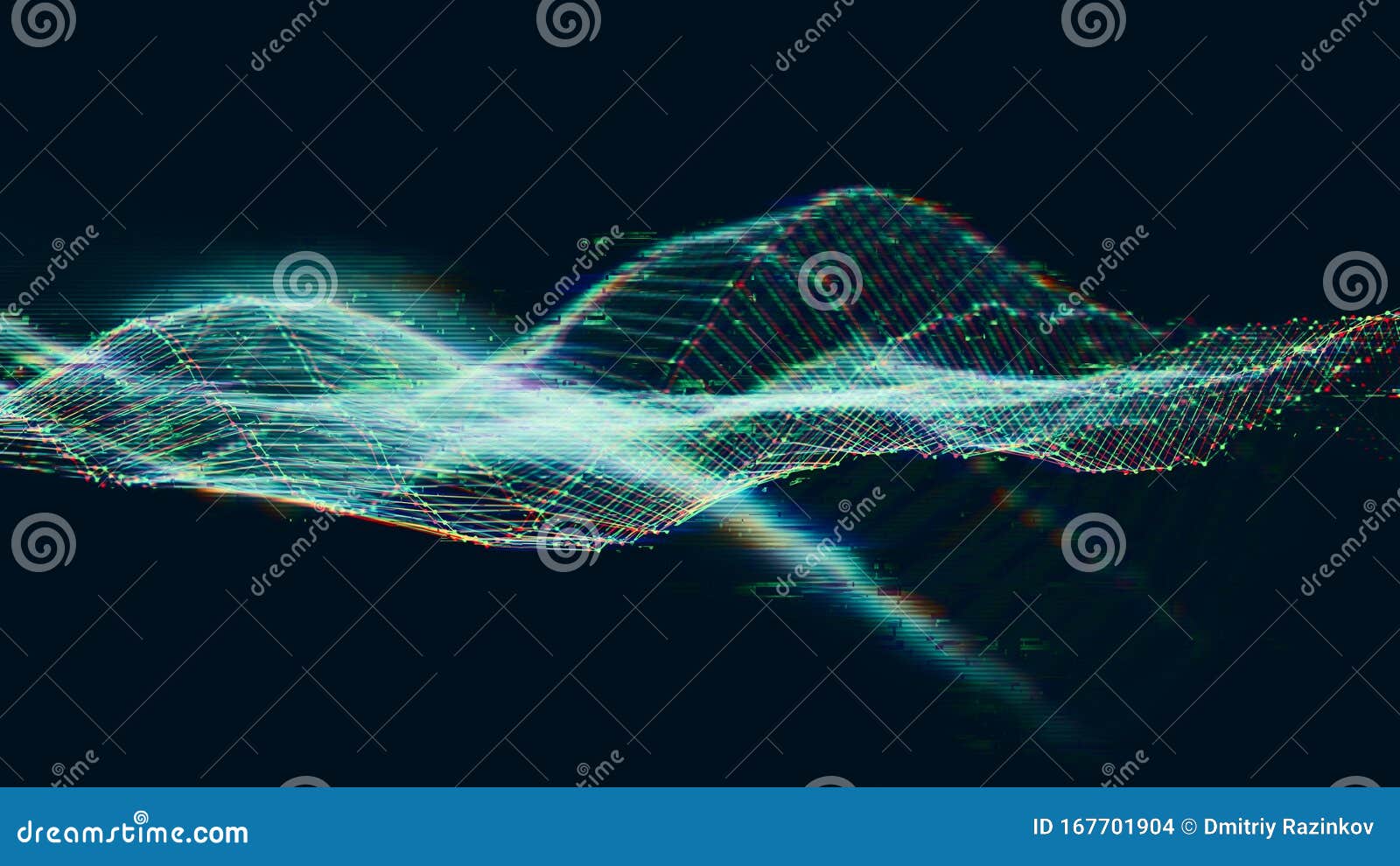 Glitch Effect Abstract Background. Distortion, Seamless Texture, Random ...