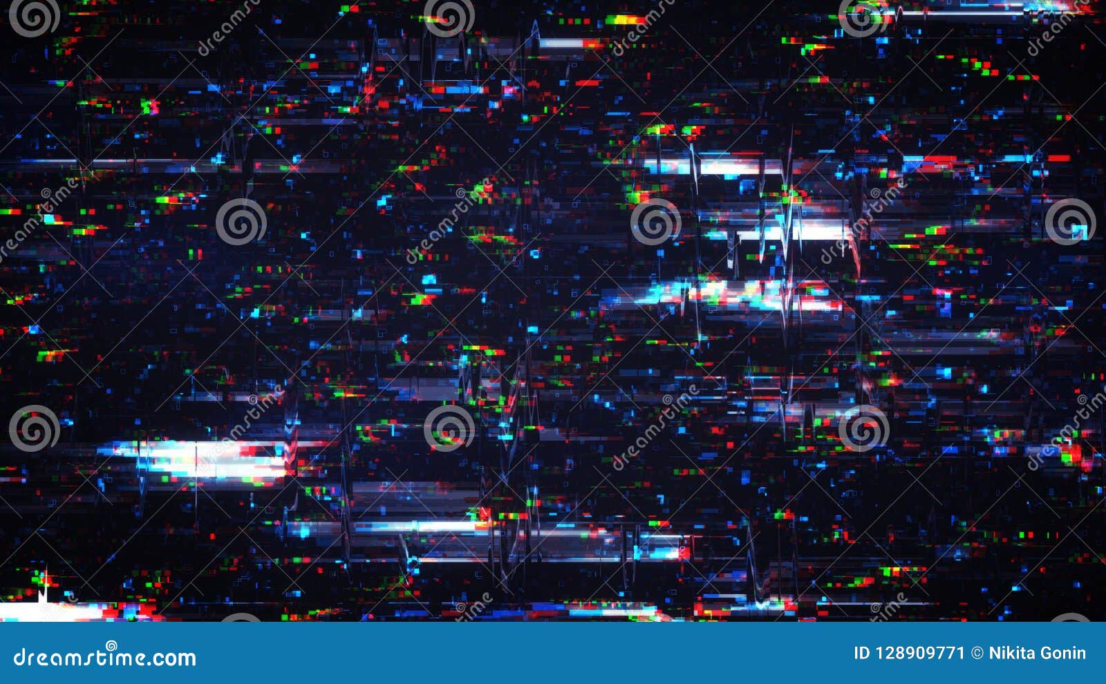 Glitch Effect Digital Noise Background Stock Illustration ...