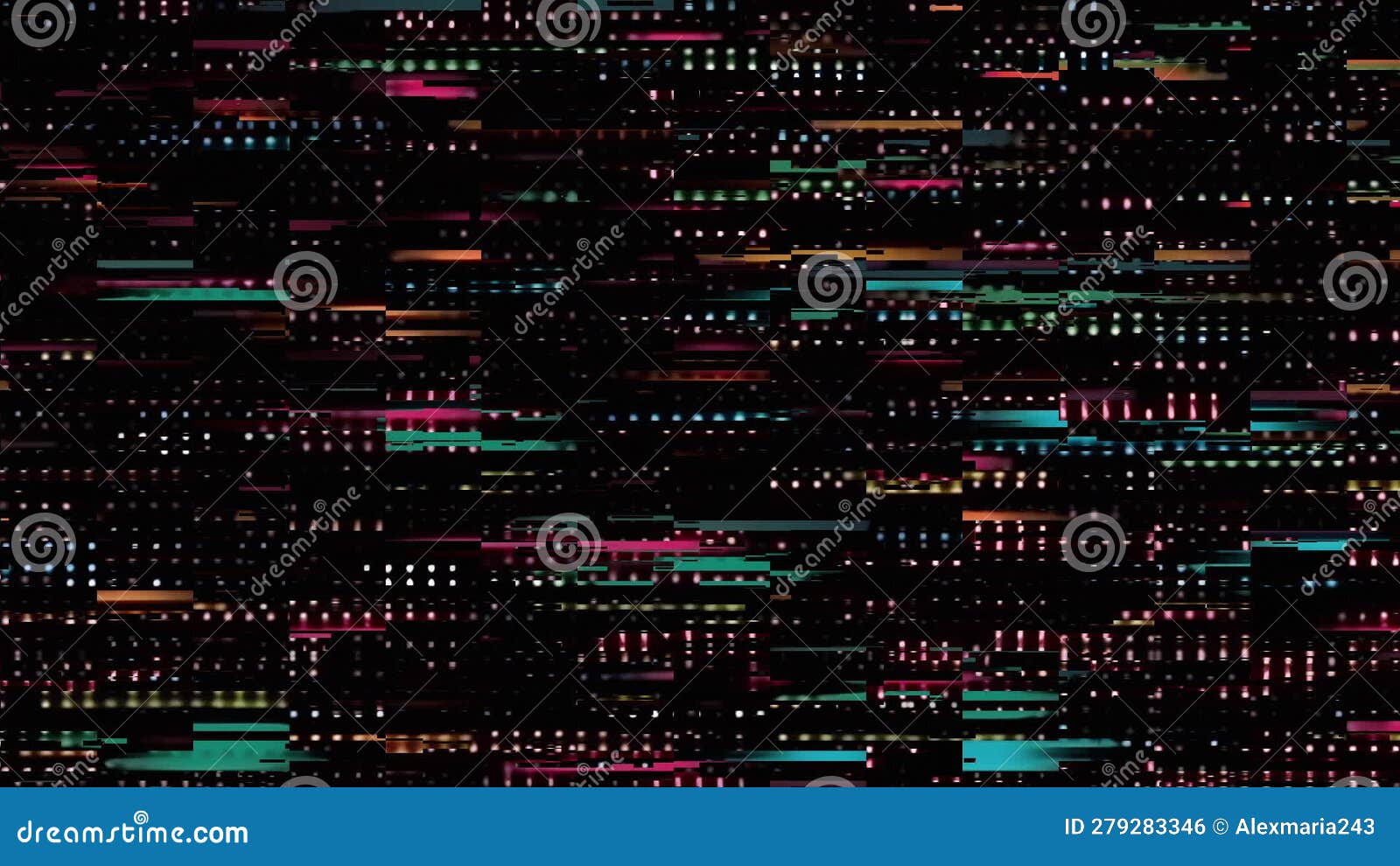 Glitch Effect. Digital Pixel Color Noise Glitch Effect. Damage To the ...