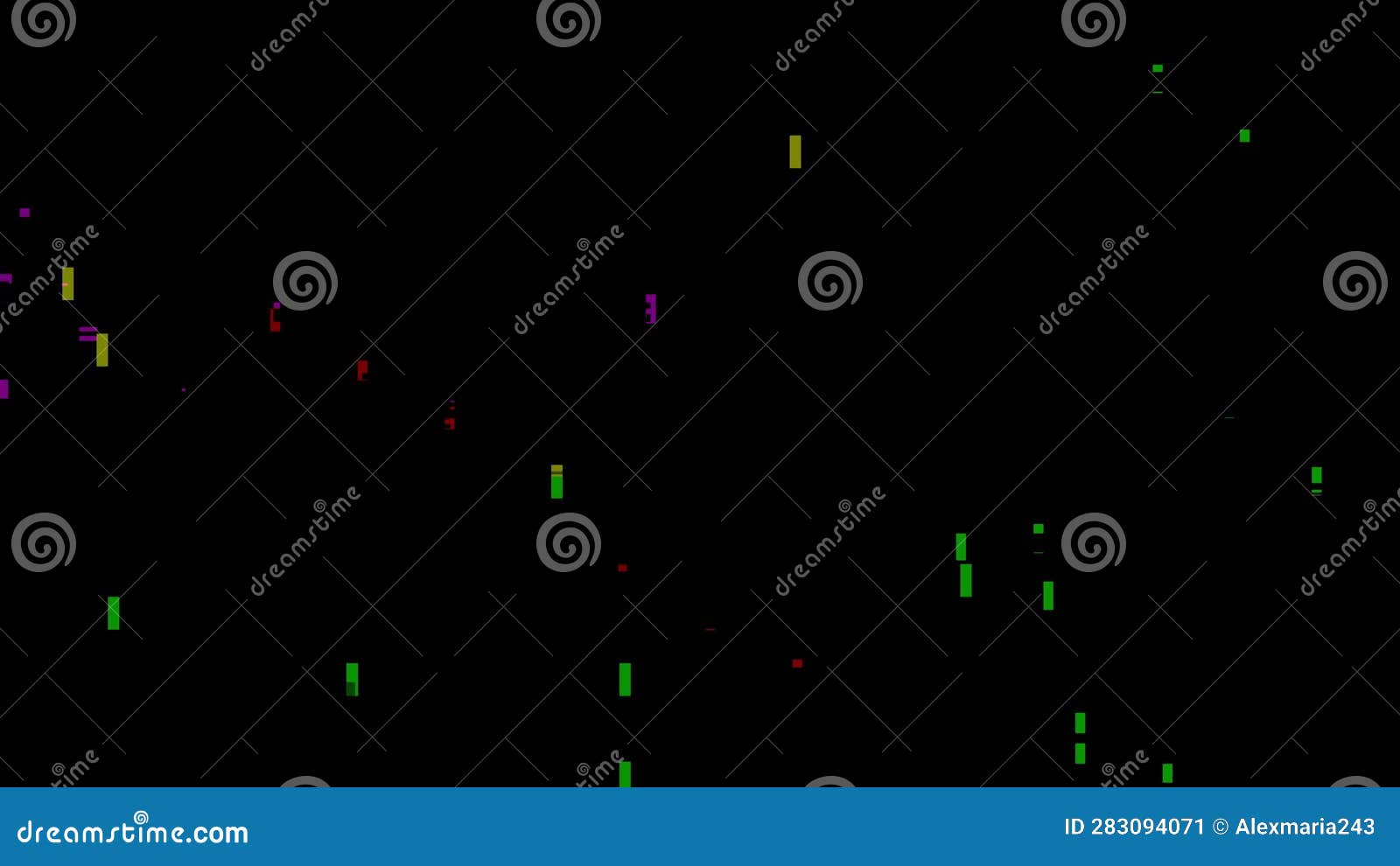 Glitch Effect. Digital Pixelated Color Noise Glitch Effect Stock Video ...