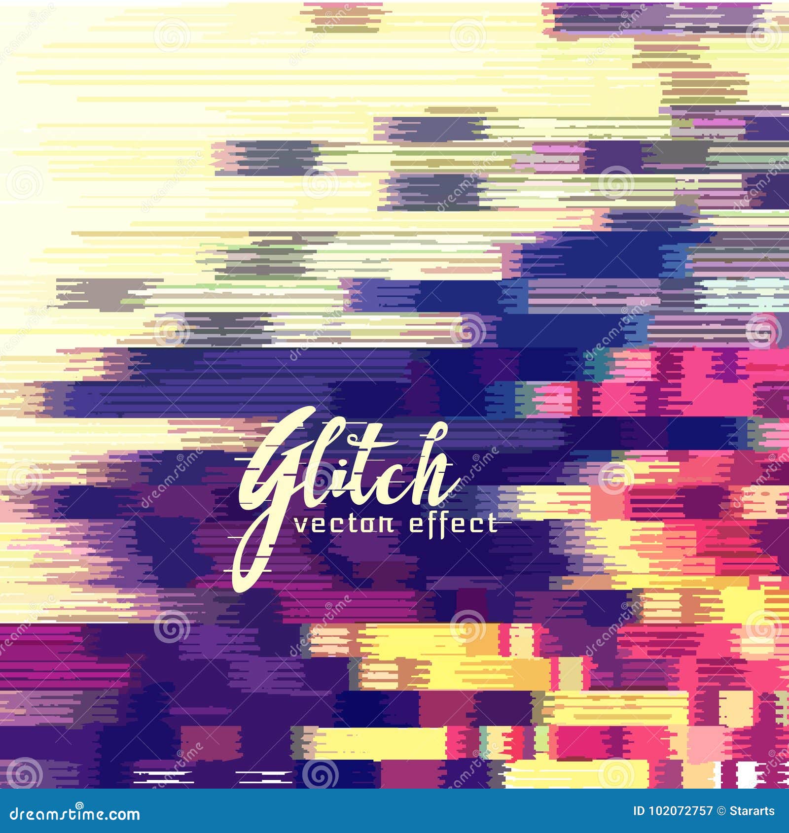 Glitch Effect Vector Background Stock Vector - Illustration of distort ...