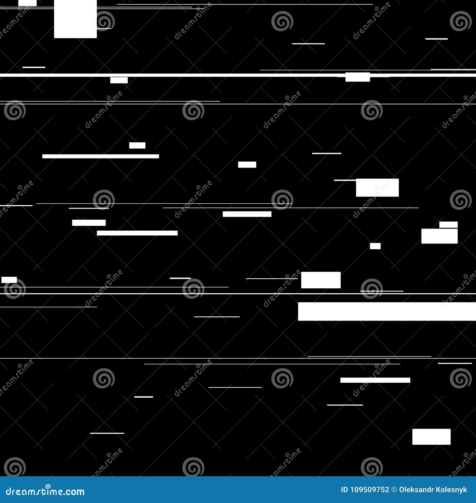Glitch Elements Set. Computer Screen Error Templates. Digital Pixel ...