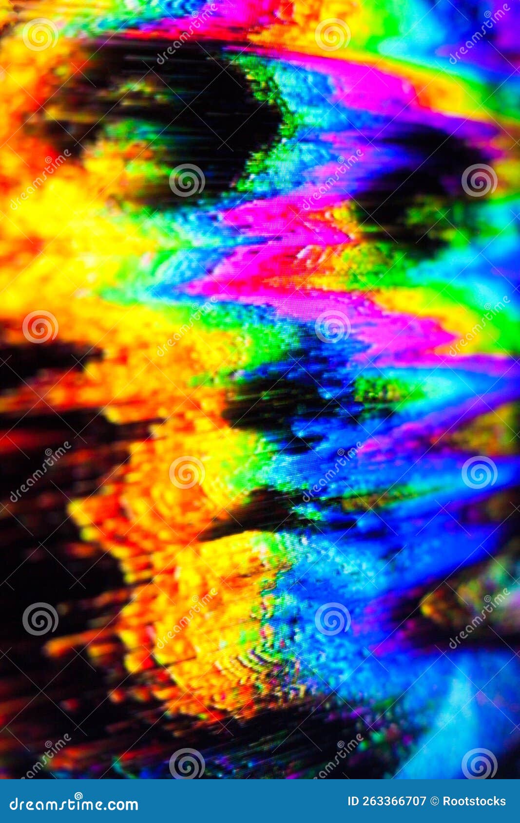 Glitch. Face on the Glitched Screen Stock Image - Image of look ...