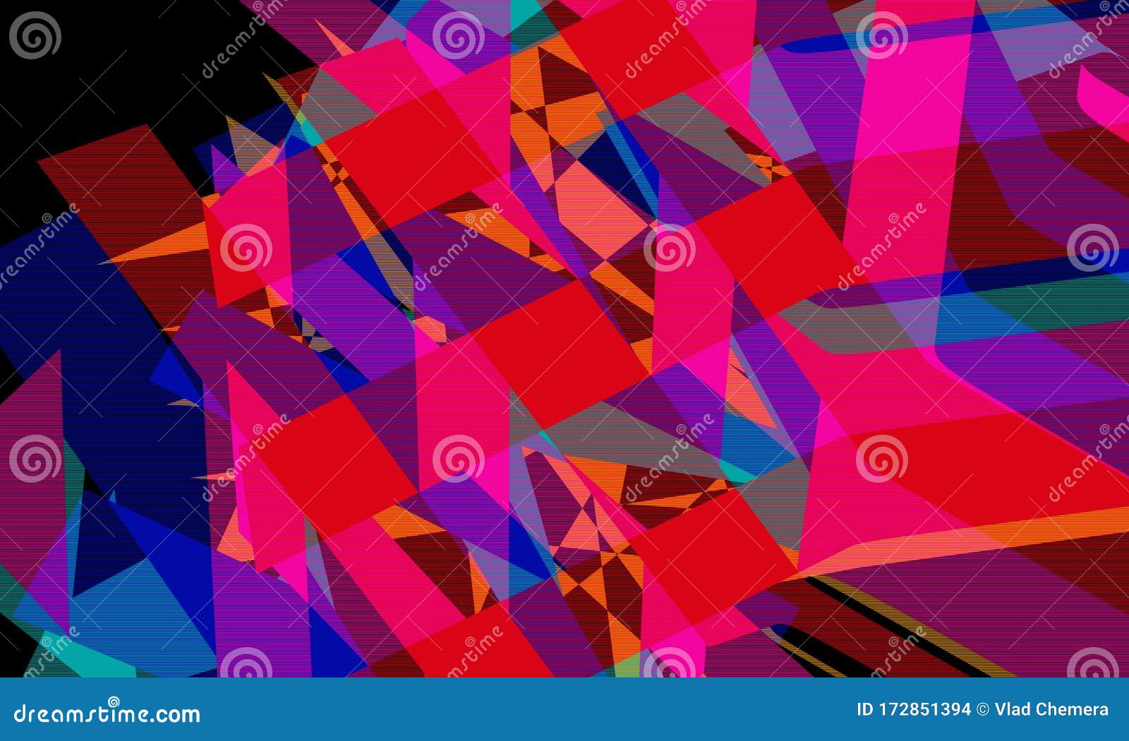 Glitch 4 Figure on Black Background. Stock Illustration - Illustration ...