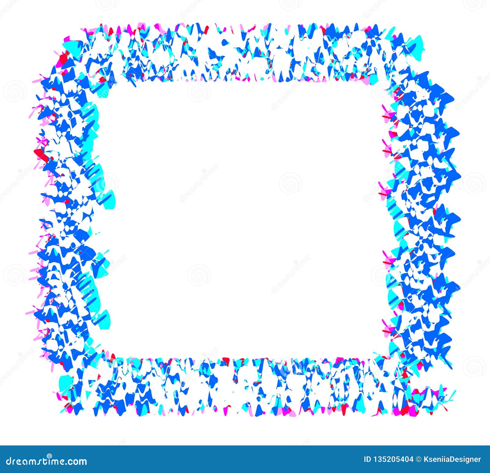 Glitch Frame. Distortion Effects for Advertising Stock Vector ...