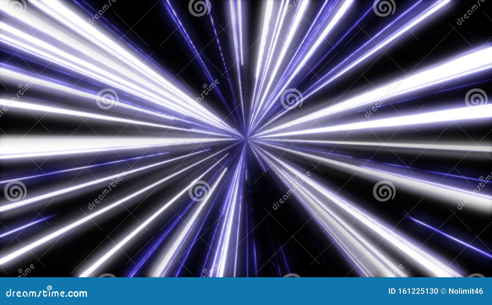 Glitch Lines, Traveling in Dark with High Speed, 3d Render Computer ...