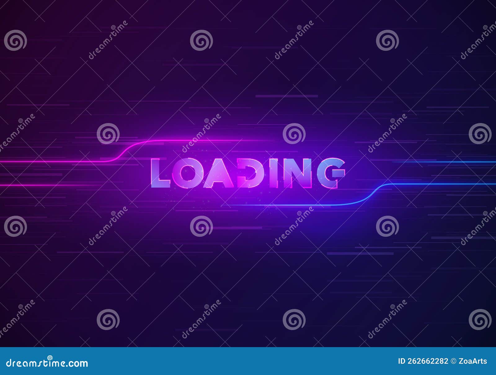 Loading Neon Signs Style Text Vector | CartoonDealer.com #181019836