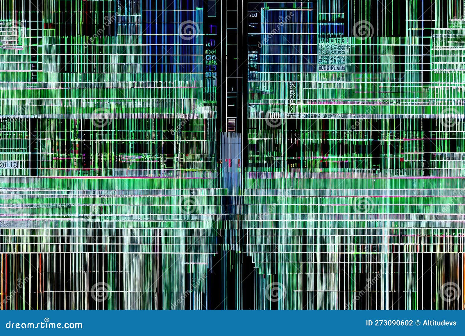 A Glitch in the Matrix, with Digital Code and Binary Patterns. Stock ...
