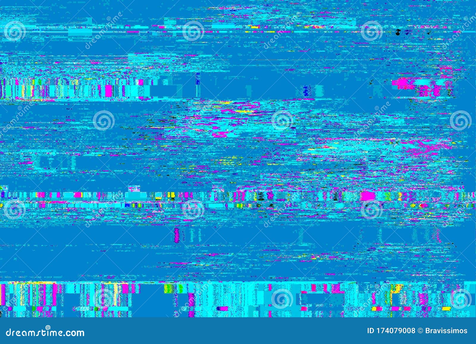 TV No Signal Background Illustration. No Signal Television Screen ...