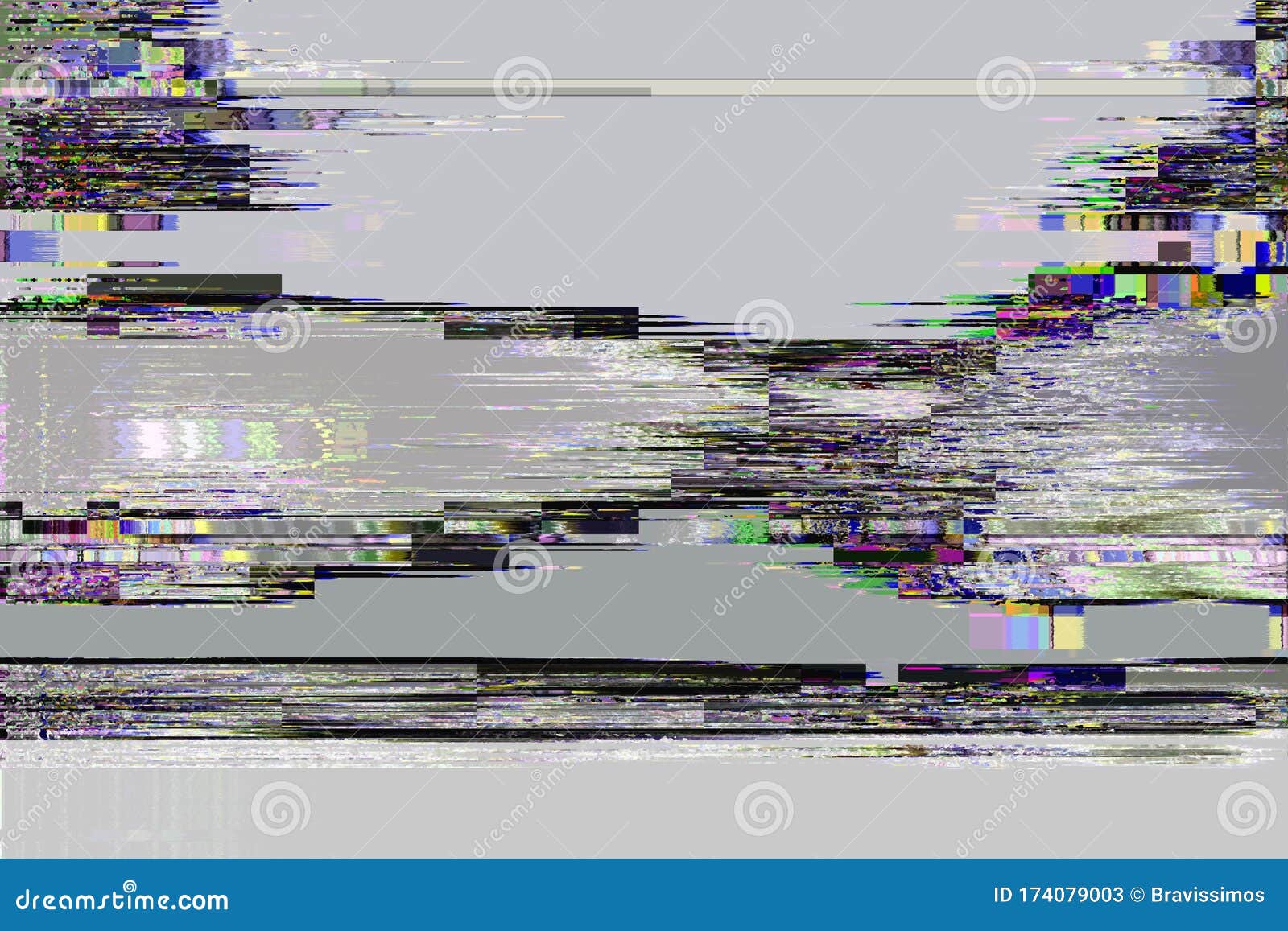 Glitch No Signal Background Pixel Noise, Texture Grain Stock ...