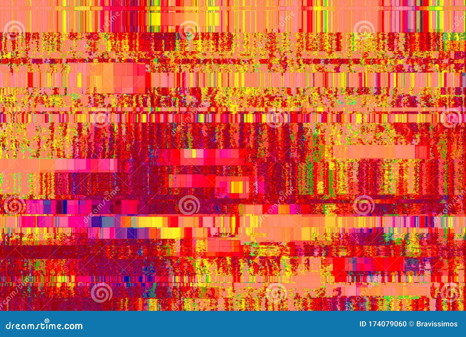 Glitch No Signal Background Pixel Noise, Vhs Interference Stock ...