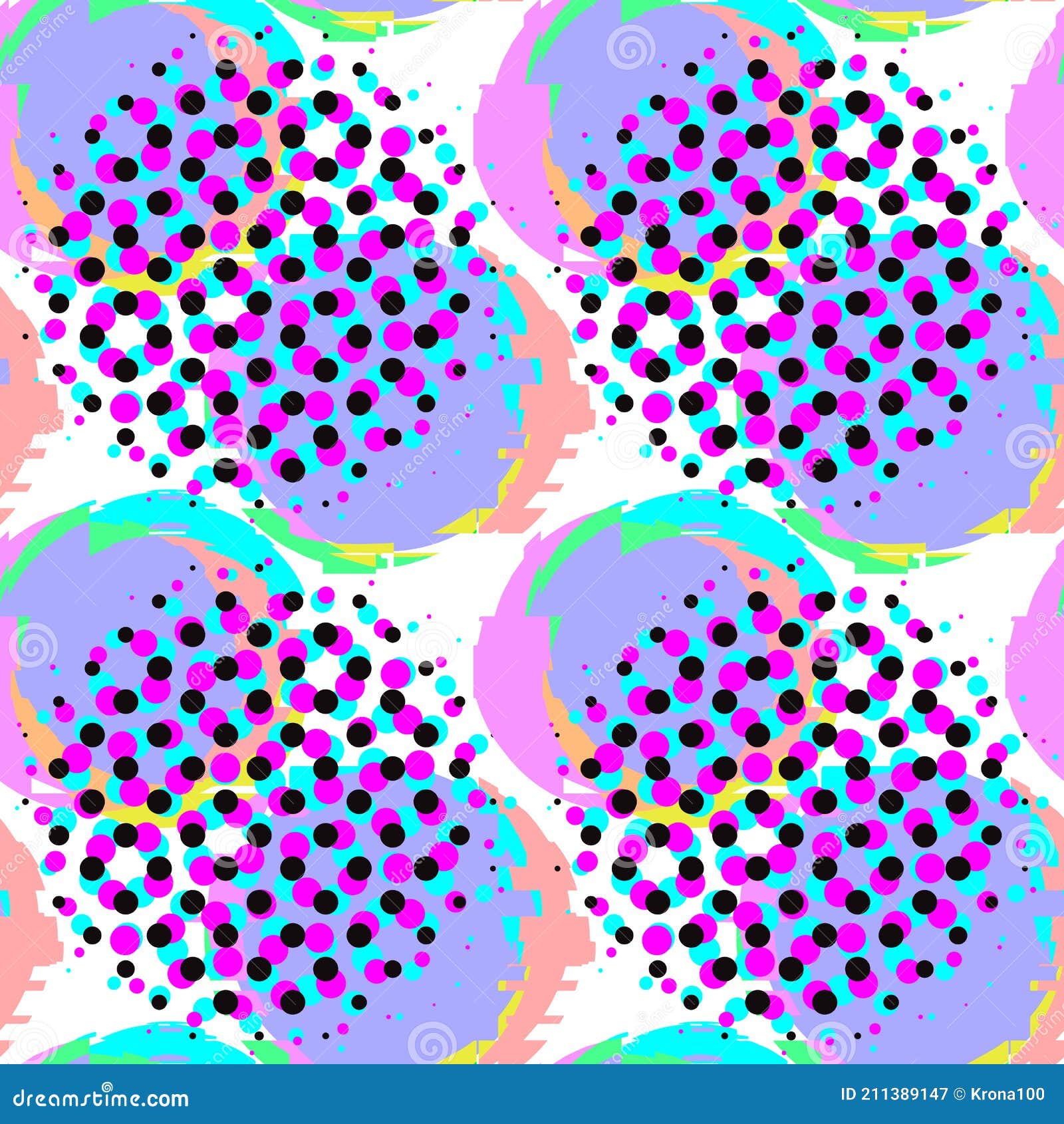 Chromatic Aberration Font Cartoon Vector | CartoonDealer.com #75175543