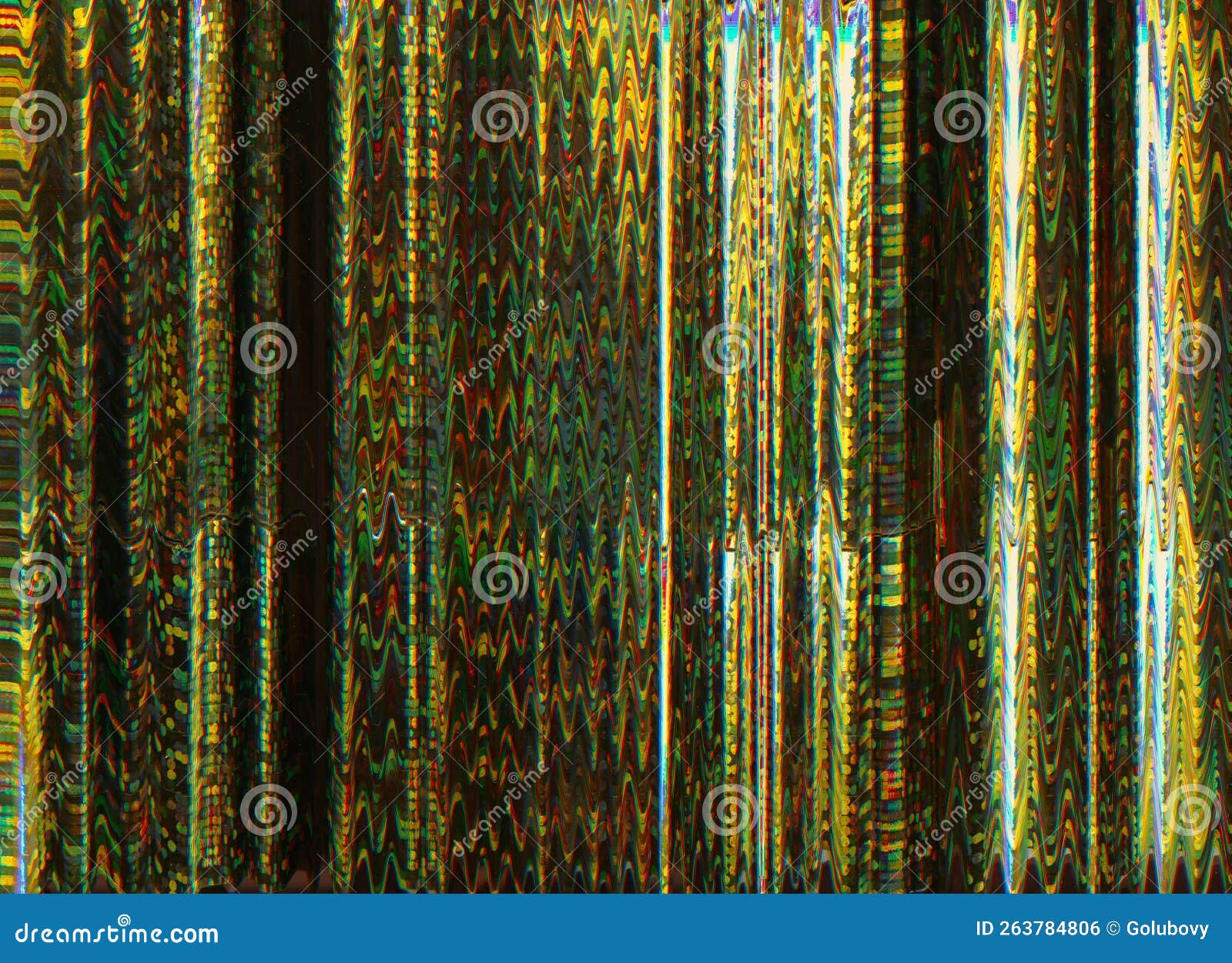 Glitch Overlay Distorted Display Multicolor Gradient Stock Illustration ...