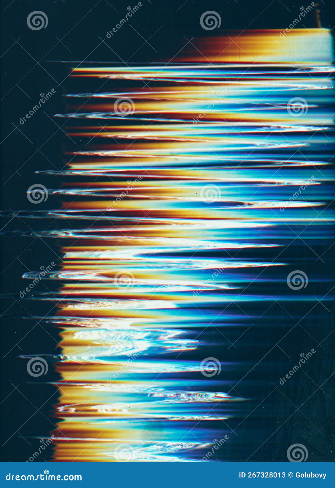 Glitch Overlay Distorted Display Multicolor Gradient Stock Image ...