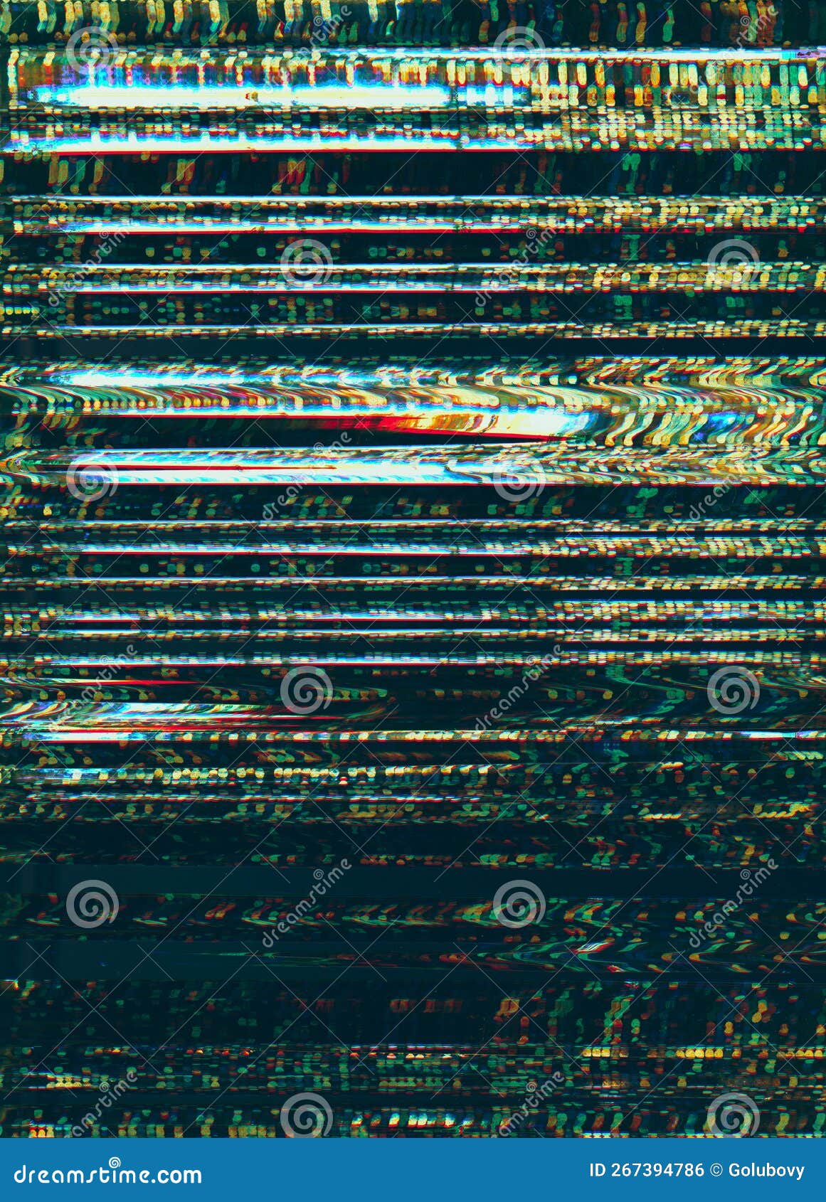 Glitch Overlay Distorted Display Multicolor Gradient Stock Photo ...