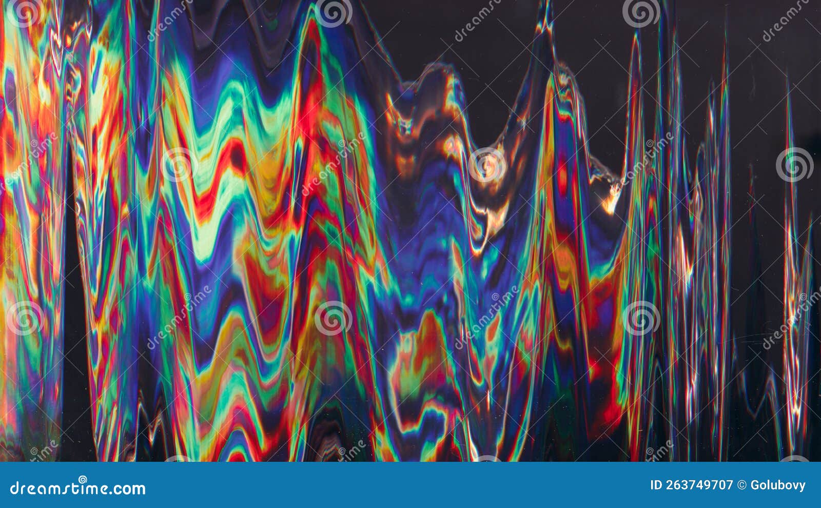 Glitch Overlay Distorted Display Multicolor Gradient Stock Image ...