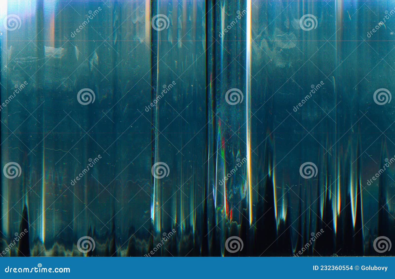 Glitch Overlay Lens Flare Noise Blue Screen Defect Stock Image ...