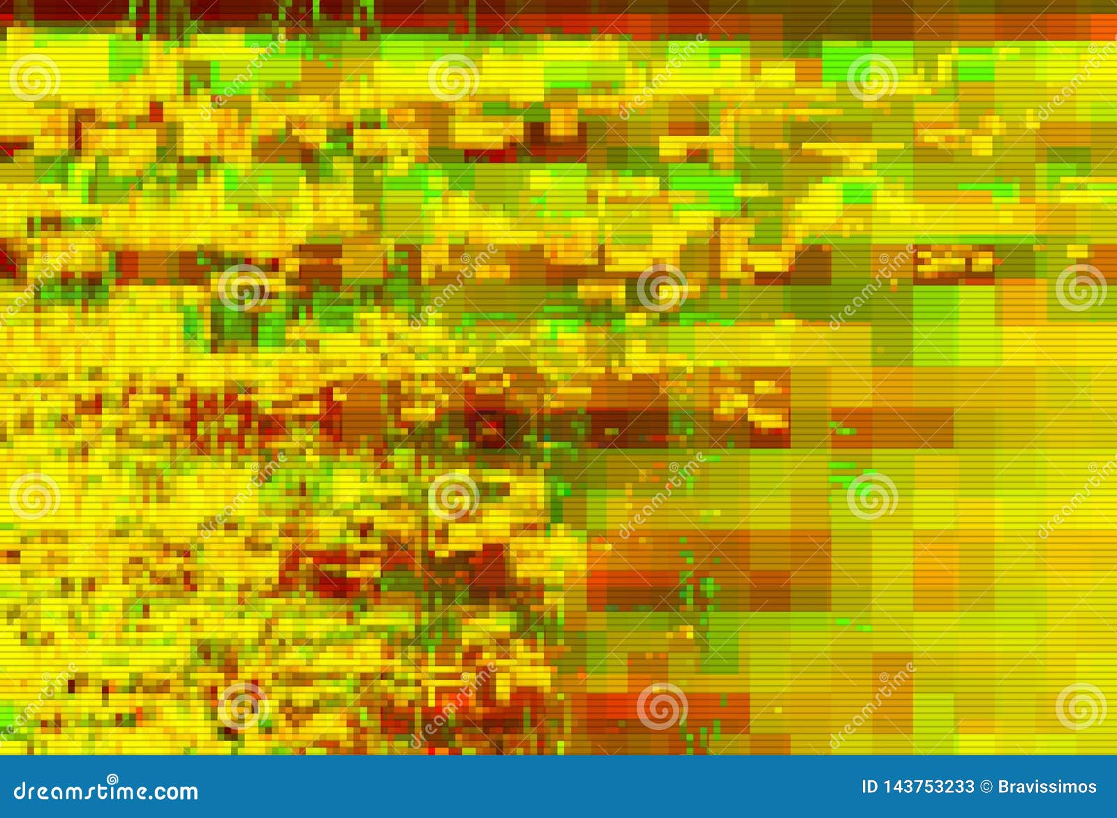 Glitch Pixel Data Moshing Digital Noise, Graphic Stock Illustration ...
