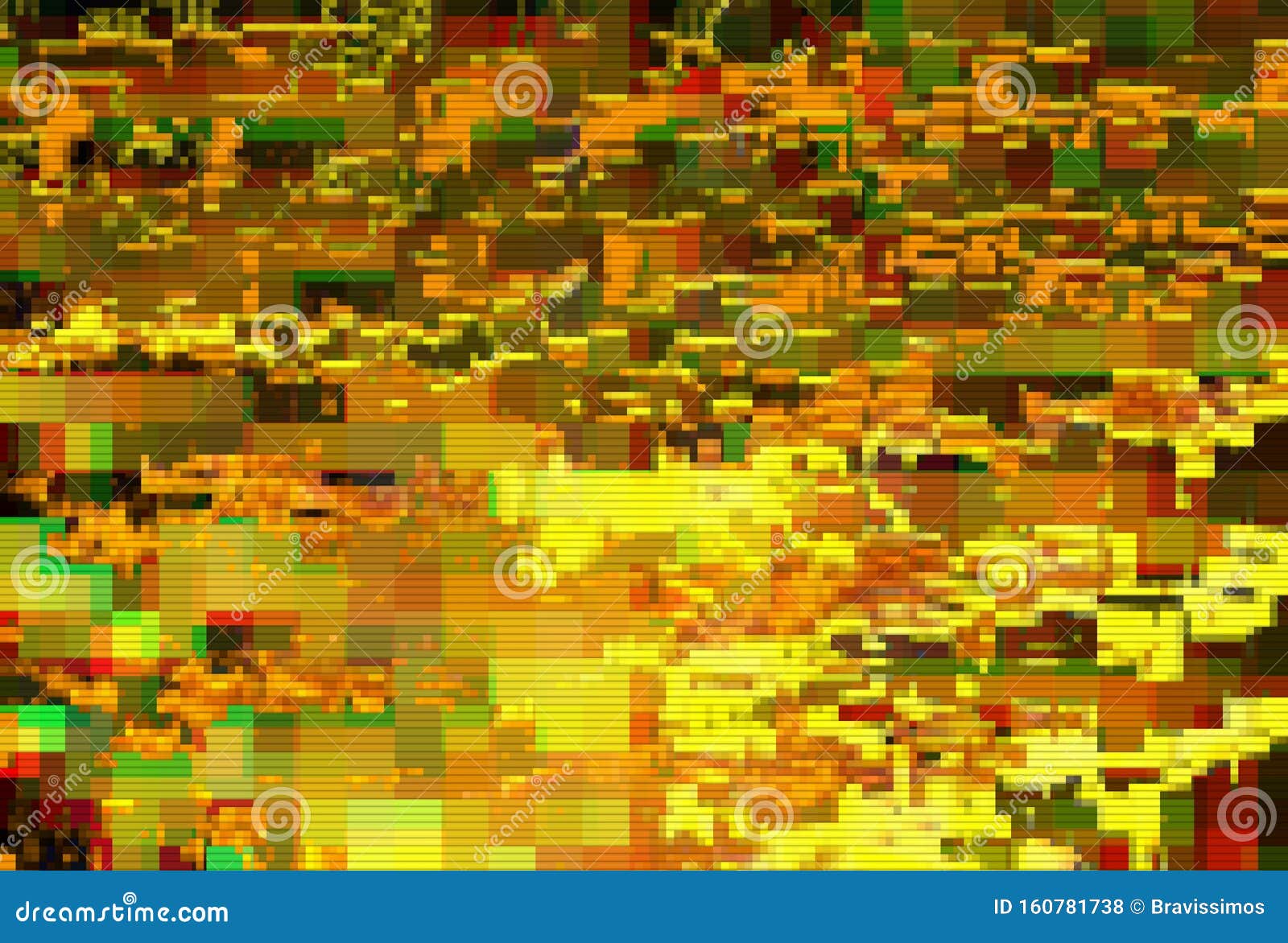 Glitch Pixel Data Moshing Digital Noise, Pattern Design Stock ...