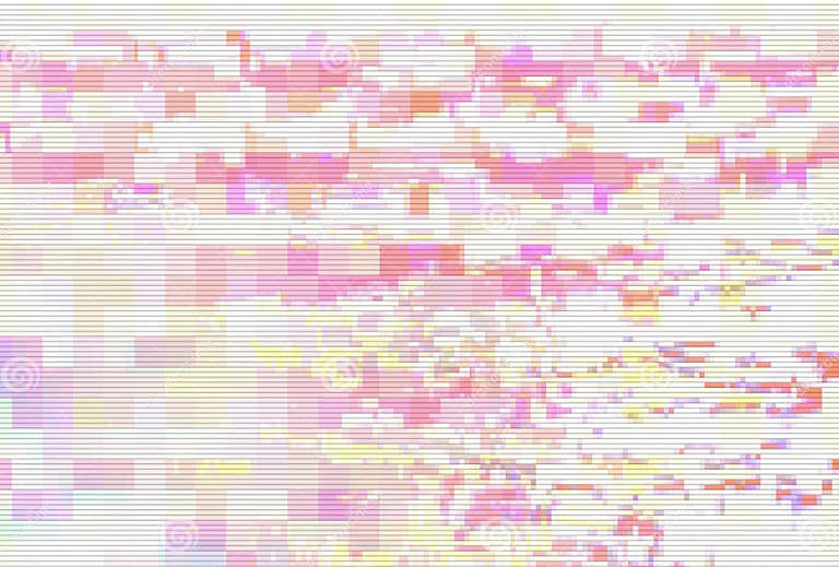 Glitch Pixel Digital Pattern Noise, Technology Data Moshing Stock ...