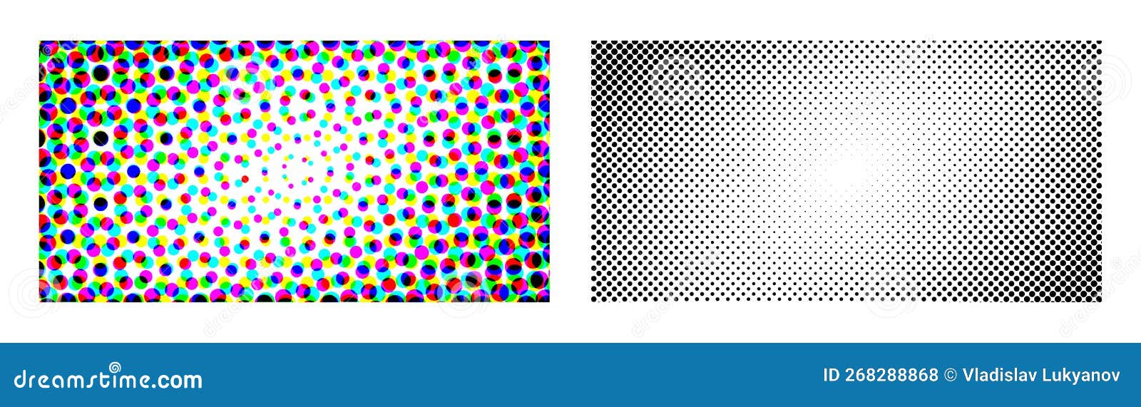 Glitch Pop Art Background Dotted Pattern Texture Vector Image Vivid ...
