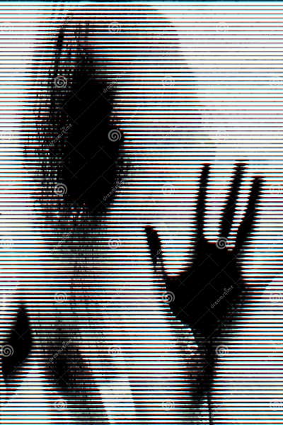 Glitch portrait stock image. Image of anonymous, stripe - 63685231