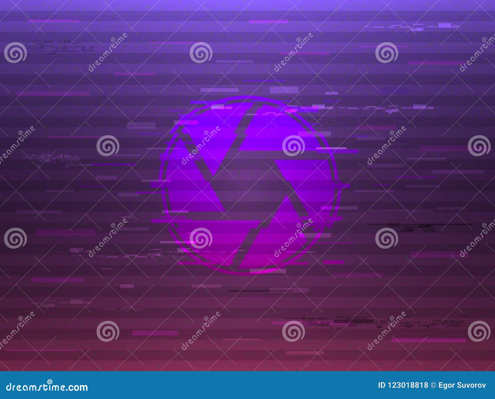 Distorted Color Palette On Black Background. Royalty-Free Stock ...