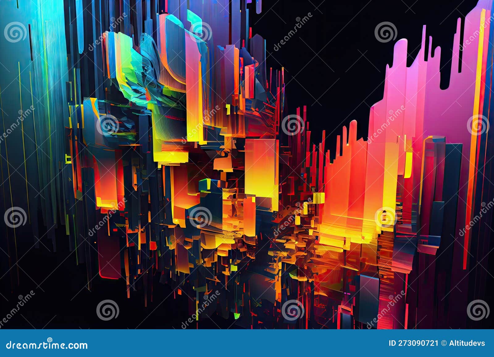 A Glitch in the System that Creates a Chaotic and Abstract Digital ...