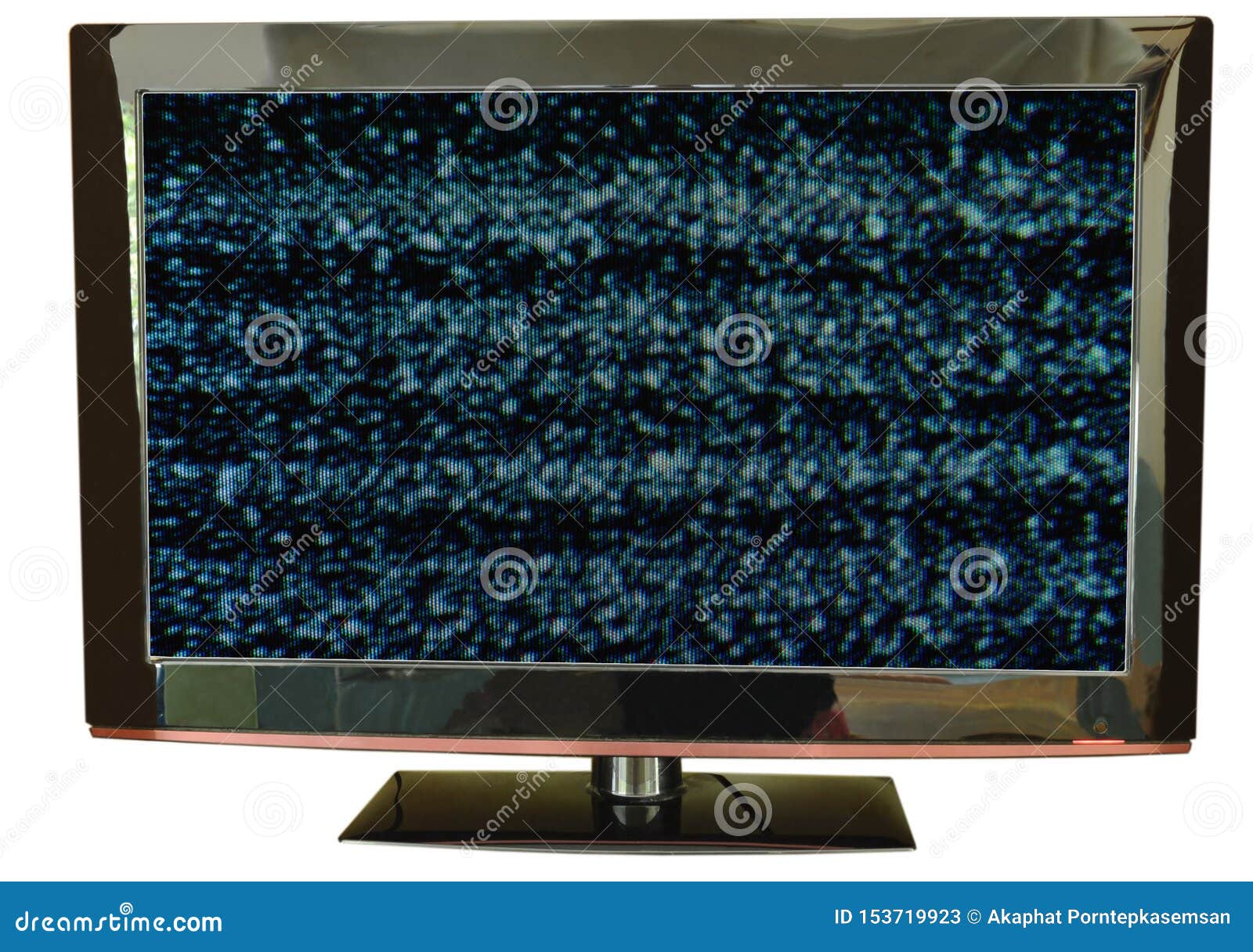 Glitch on Television Screen in White Background Stock Image - Image of ...