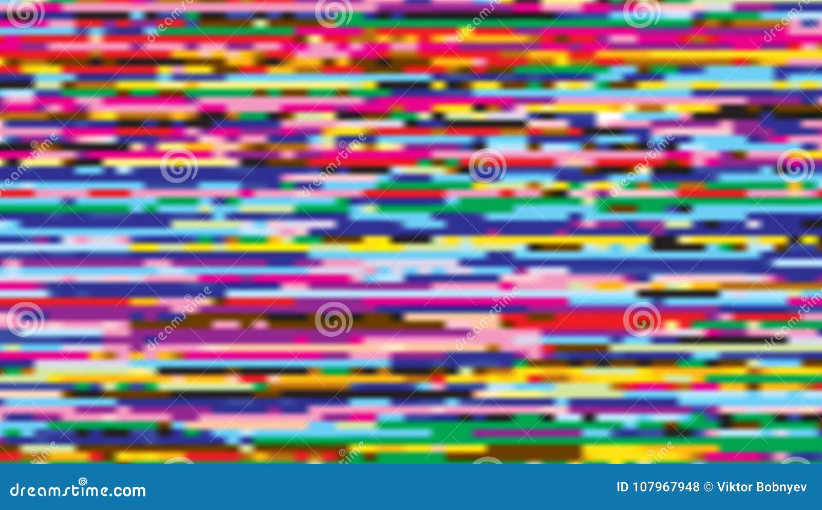 Glitch Texture Colorful Wide Screen Background Stock Vector ...