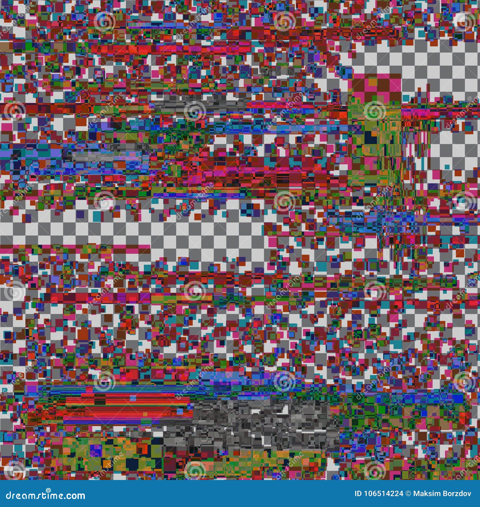 Glitch Texture. Computer Screen Error Stock Vector - Illustration of ...