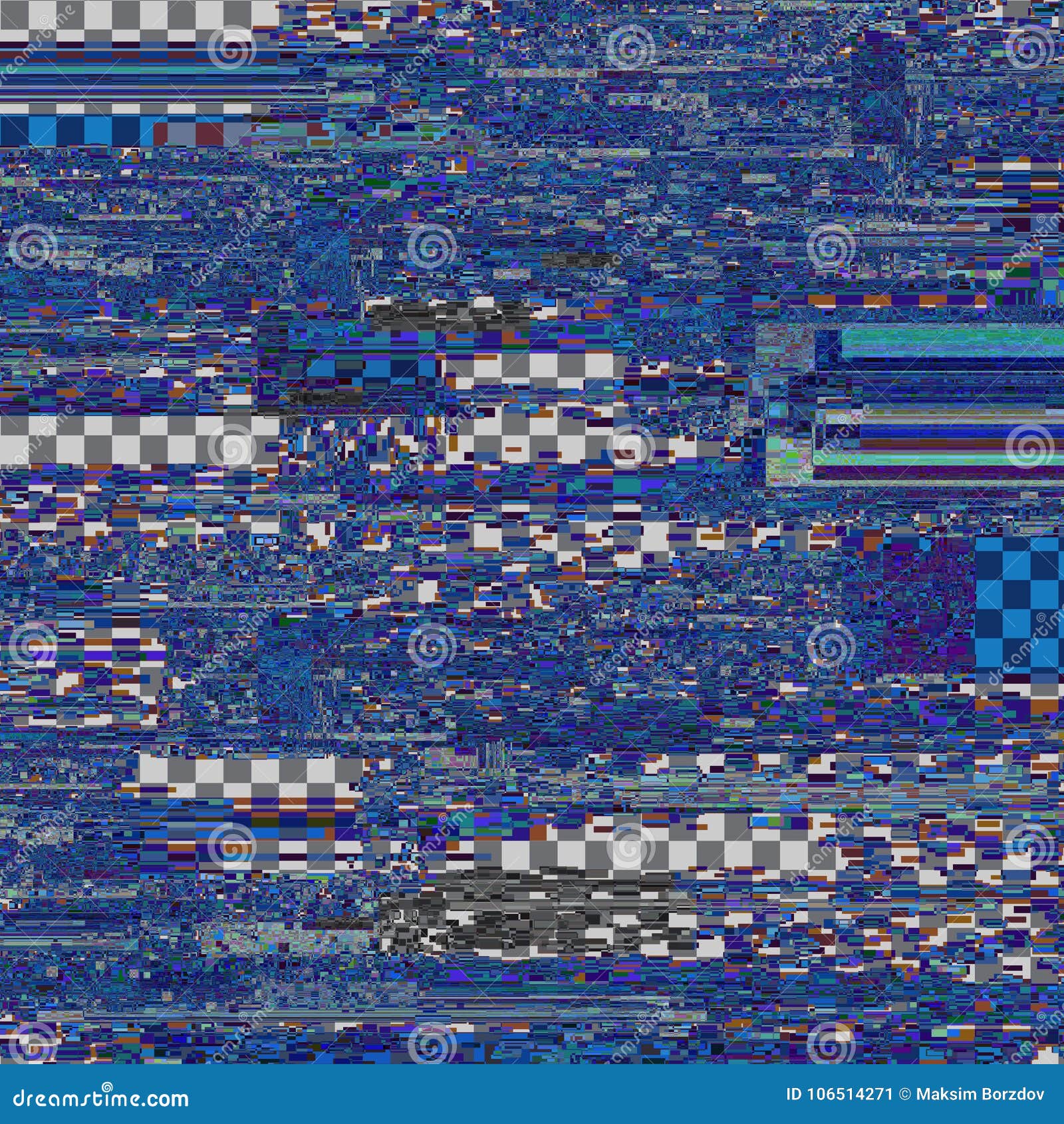 Glitch Texture. Computer Screen Error Stock Vector - Illustration of ...