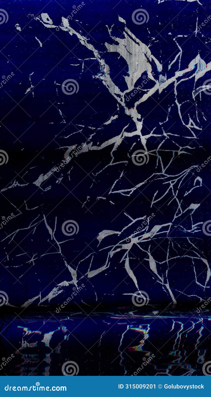 Glitch Texture Damaged Screen Blue Surface Scratch Stock Illustration ...