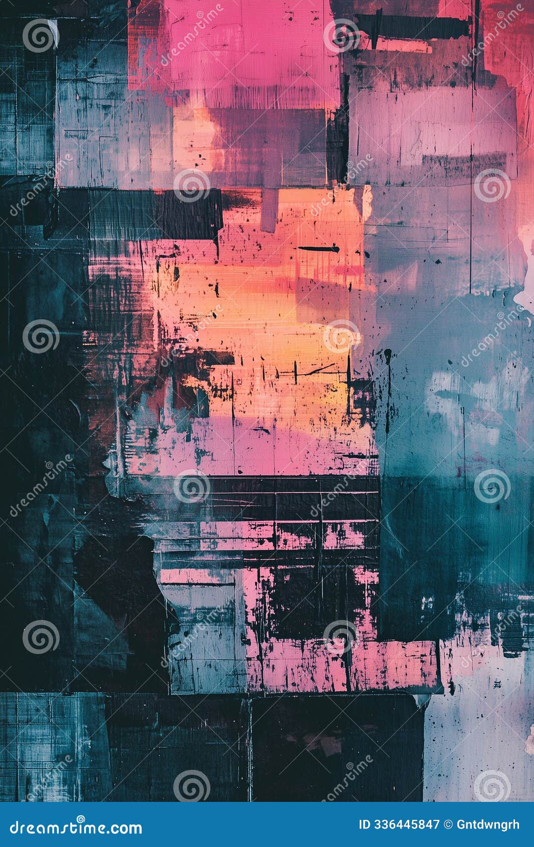 Glitch Textures on Paper, Scanned Film, Abstract Retro Background Stock ...