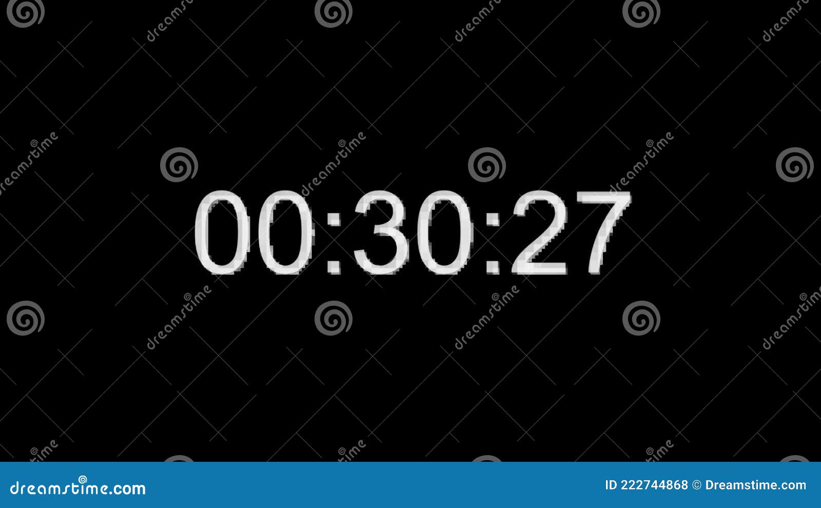 Glitch Timecode. Glitch Effect. Timecode Countdown Glitch Malfunction Real Time One Minute 30 ...