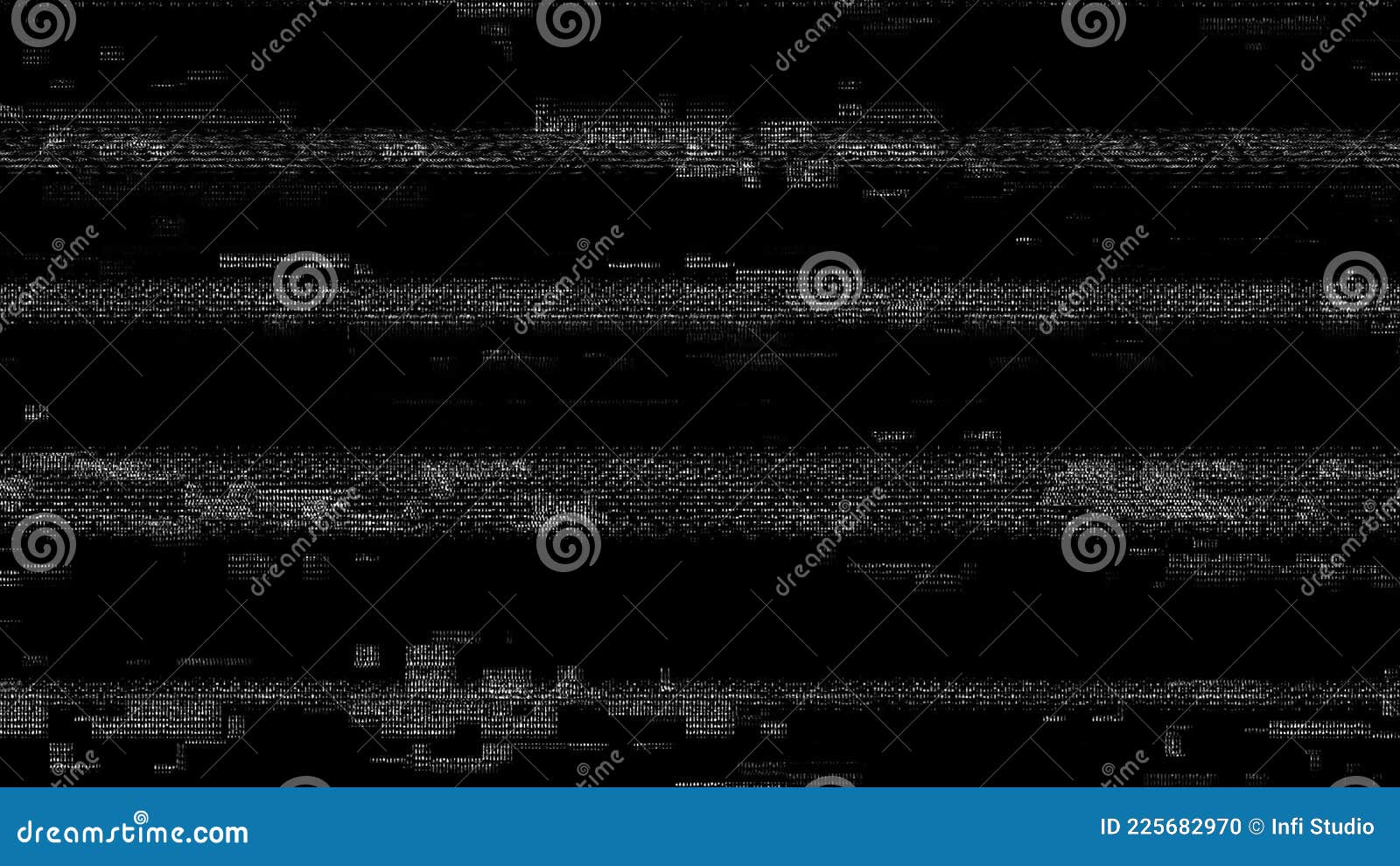 Glitch TV Static Noise Distorted Signal Problems Loop Animation Stock ...