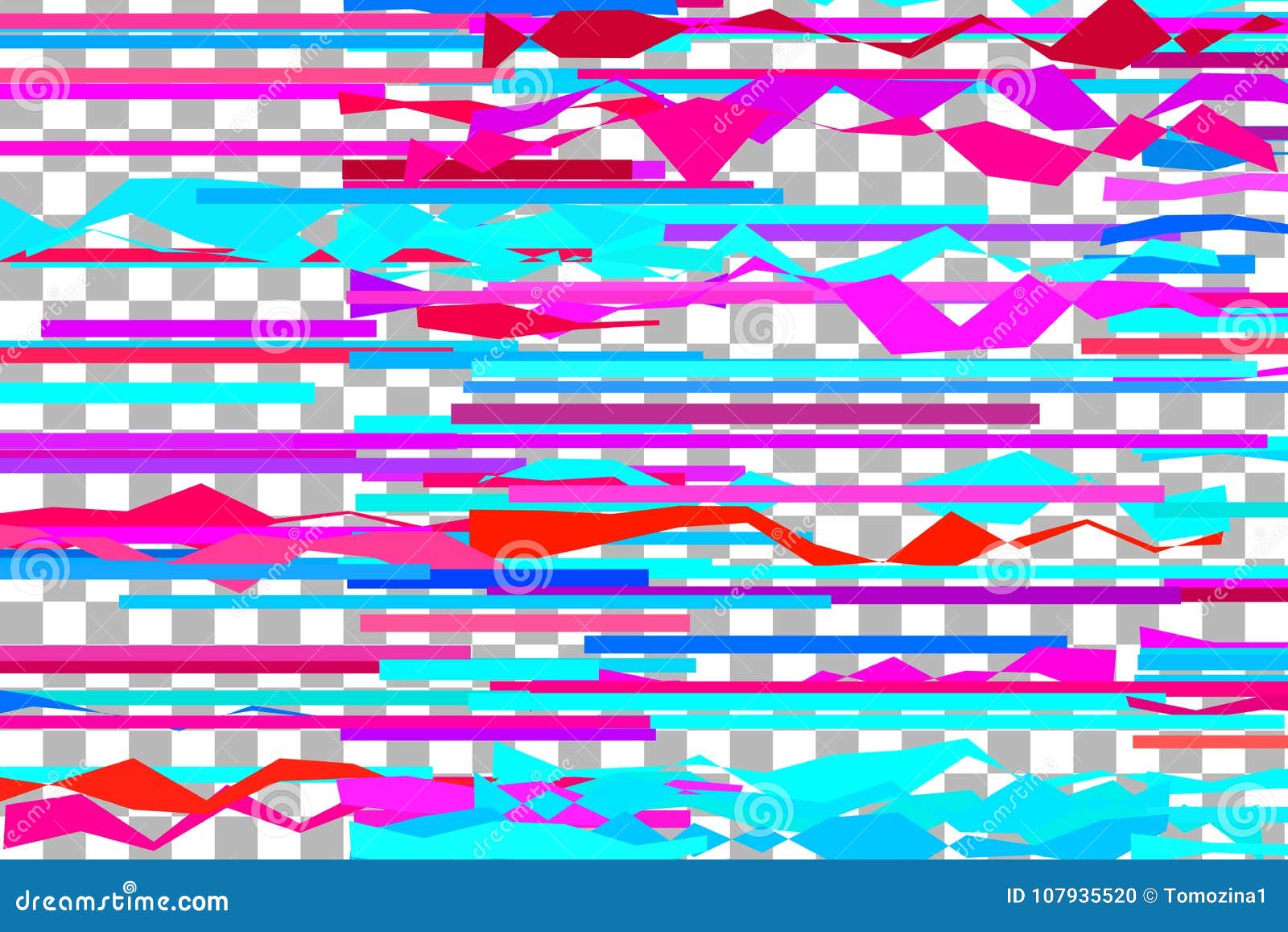 Glitch vector banner stock vector. Illustration of digital - 107935520