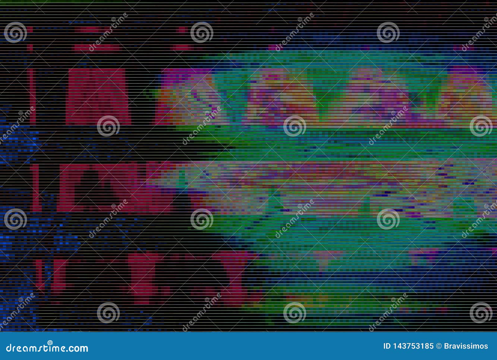 Glitch Vhs Background Artifact Noise, Design Stock Image ...
