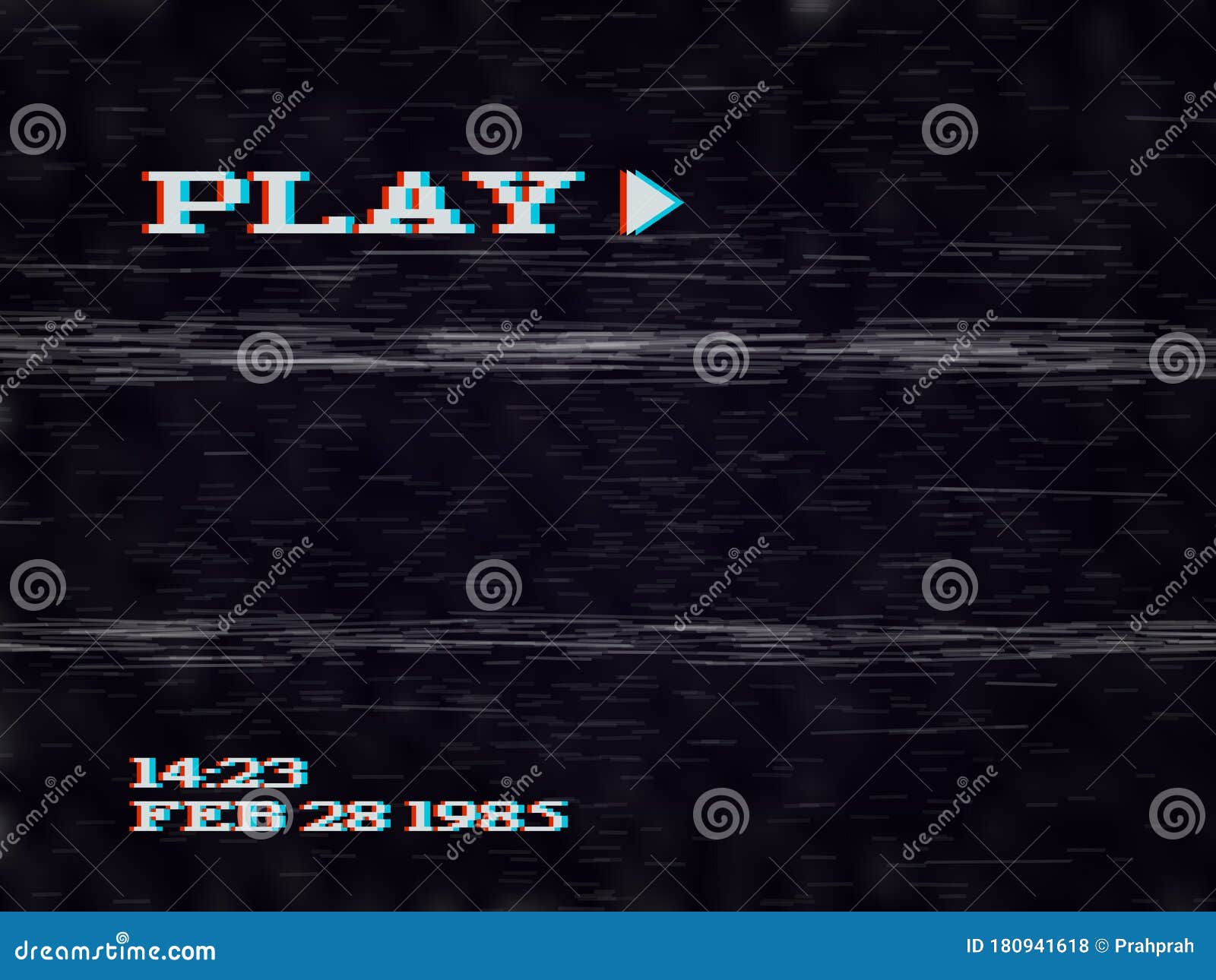 Glitch VHS Effect. Old Camera Screen. No Signal Stock Vector ...