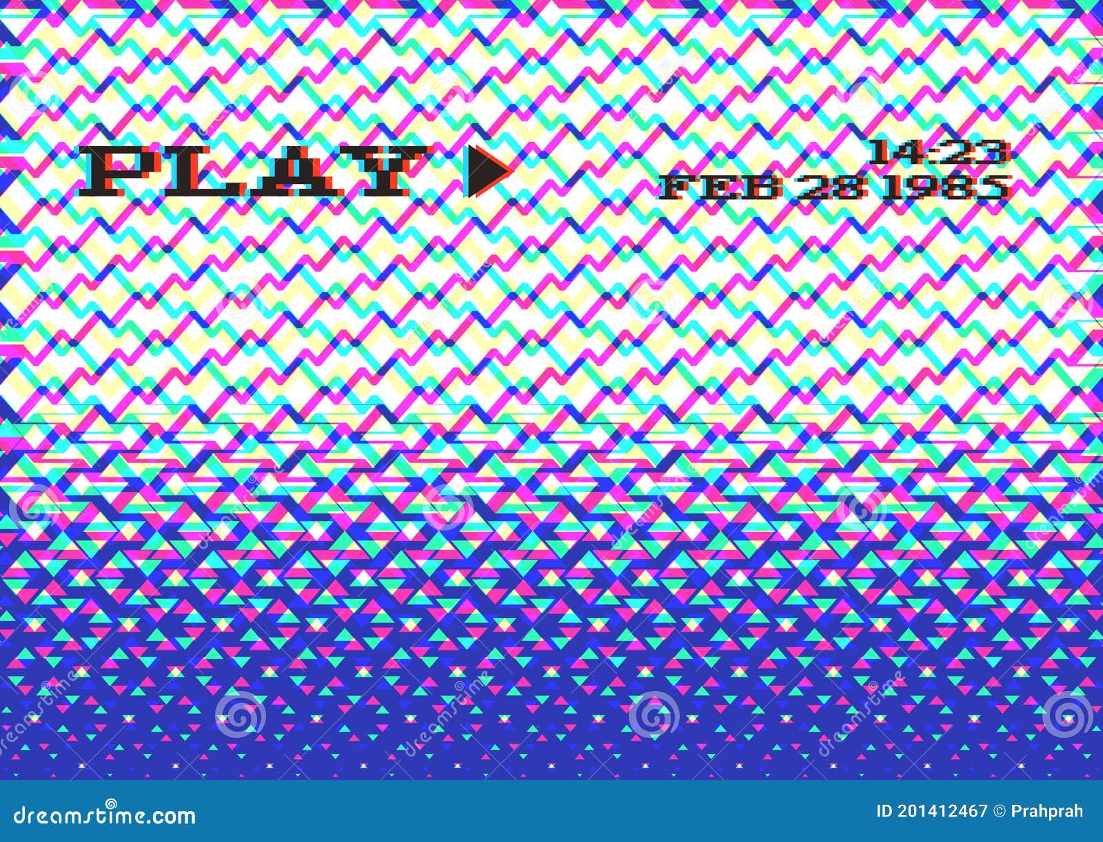 Glitch VHS Effect. Old Camera Screen. No Signal Stock Vector ...