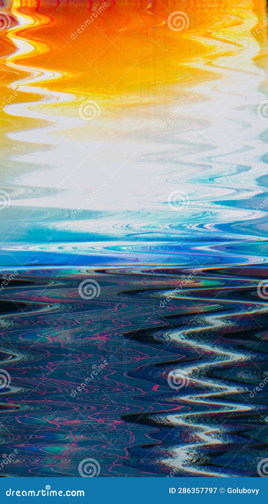 Glitch Vibration Sunrise Effect Distortion Noise Stock Image - Image of ...