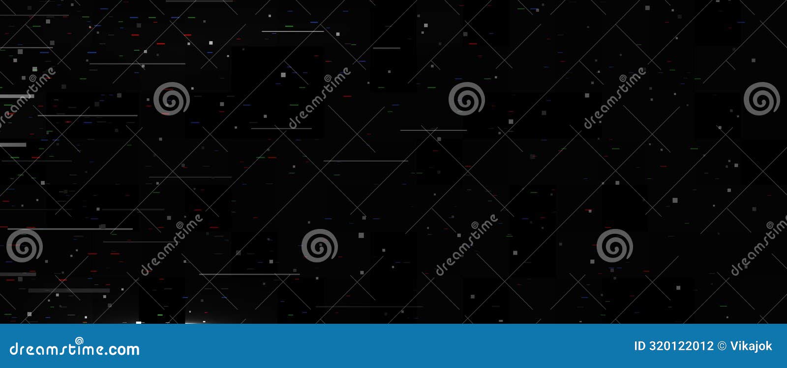 Glitch Video Tape Background. Pixelated Noise Texture Template ...