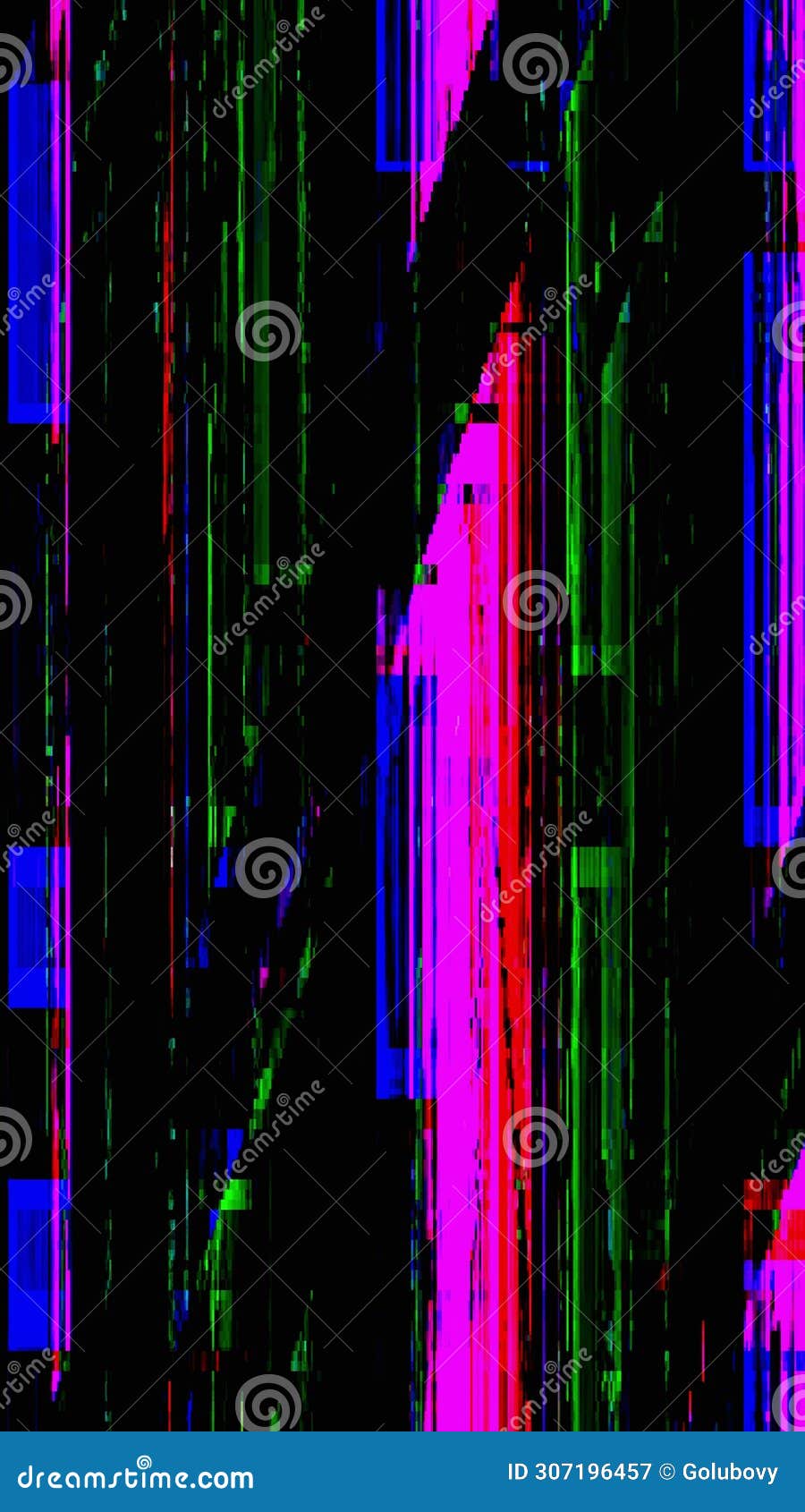Glitched Background Digital Defect Colorful Pixels Stock Illustration ...