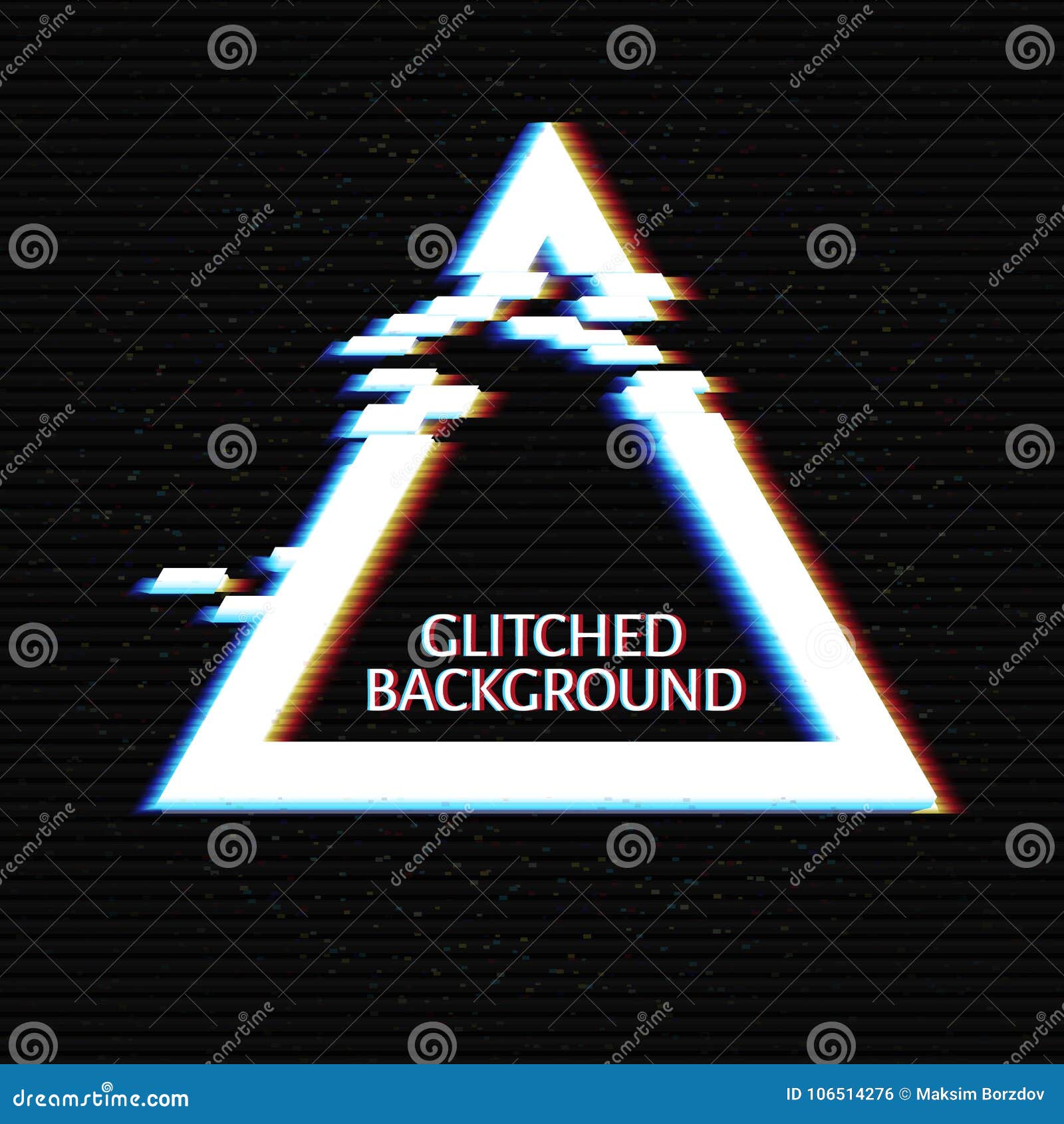 Glitched Modern Display Alphabet Design, Typeface, Letters Vector ...